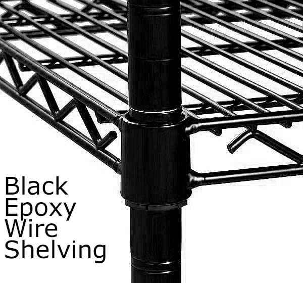 Black Epoxy Wire Shelving – Shelving Net